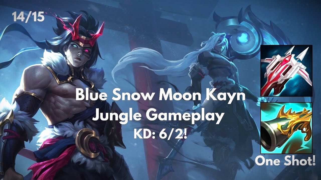 Blue Snow Moon Kayn VS Diana Jungle Gameplay - YouTube