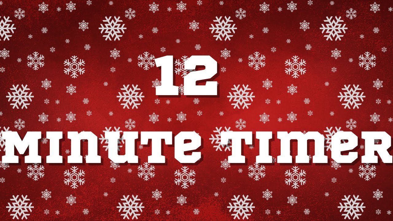 12 Minute Winter Timer Countdown - Snowing - YouTube