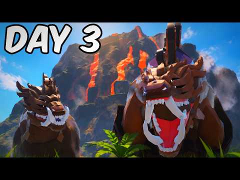 Can We Survive 10 Days In The NEW Volcano As A Boar....