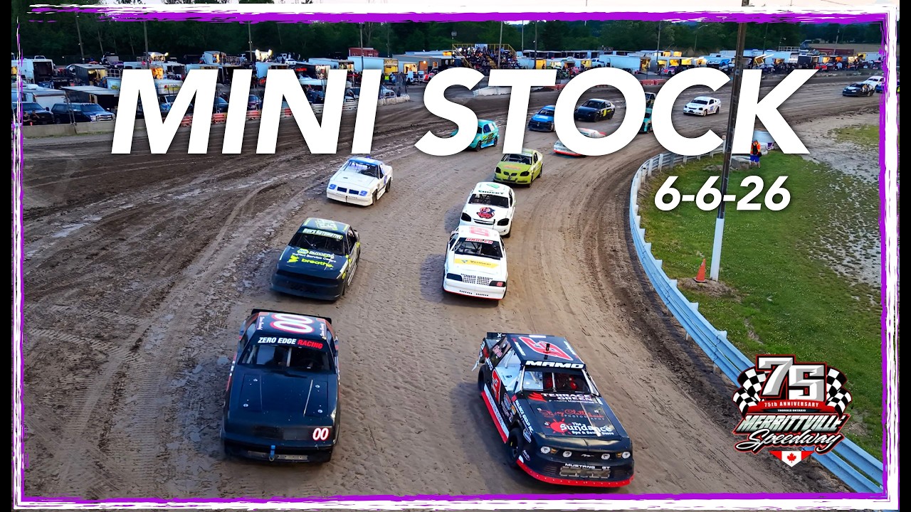 6/6/26 4cyl mini stock feature race Merrittville Speedway - YouTube
