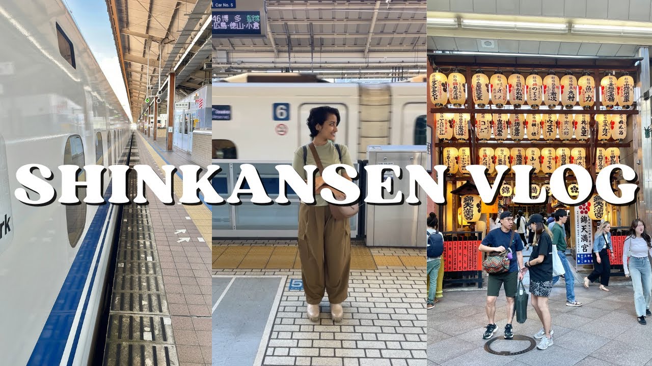 SHINKANSEN VLOG | First Bullet Train Ride from Mount Fuji to Kyoto at ...