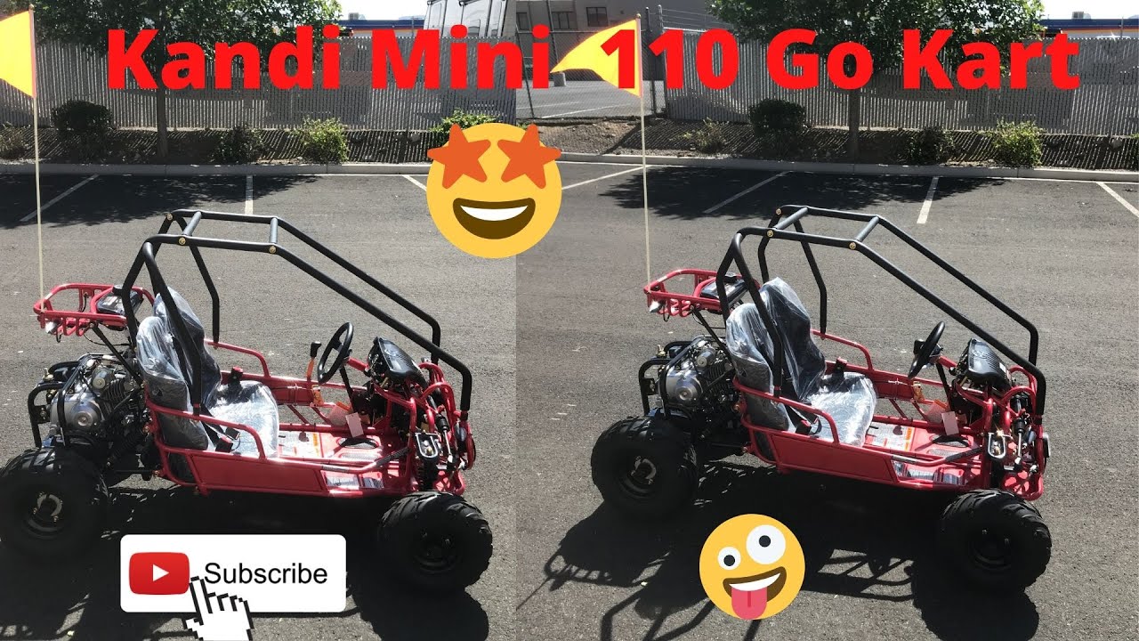 Kandi Mini Raptor 110 Go Kart Review In Red - YouTube