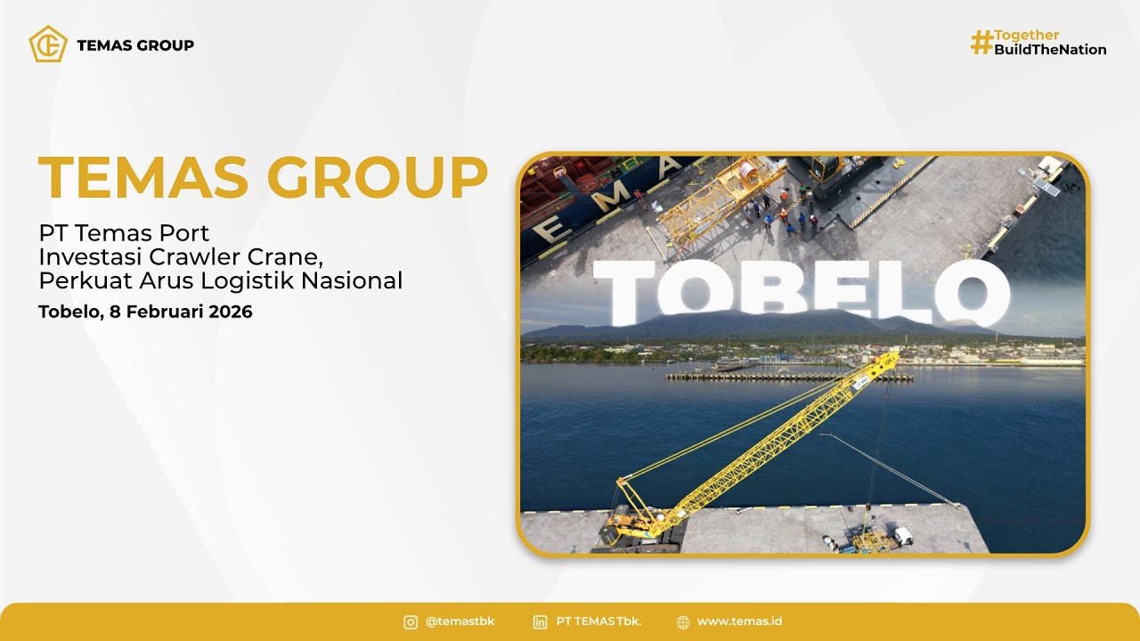 8 Februari 2026 | PT Temas Port Investasi Crawler Crane di Tobelo ...