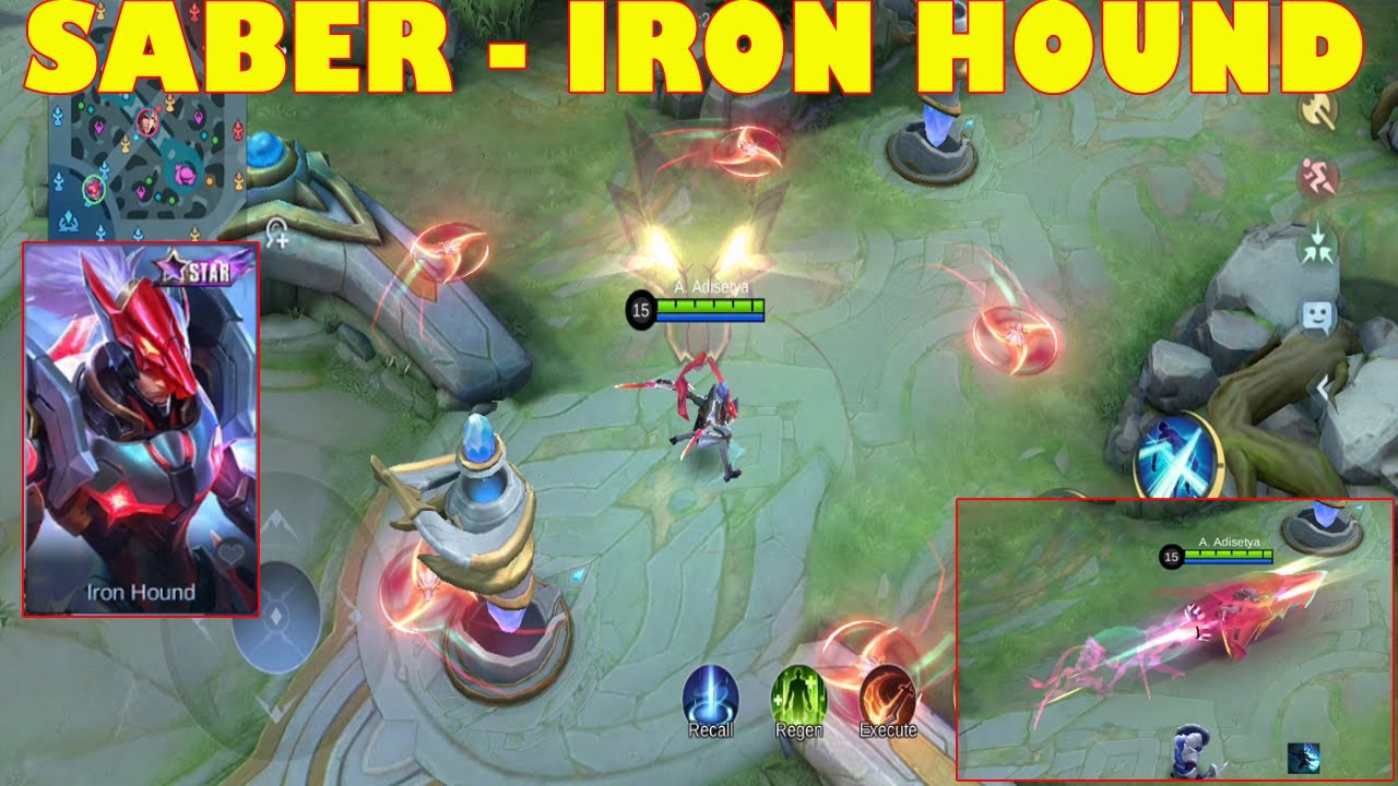 SABER IRON HOUND SKIN STARLIGHT FEBRUARY 2023 MLBB - YouTube