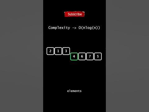 👨‍🎓 Quick Sort explained in 15 seconds🔥 #technology #Shorts #Coding #dsa #algorithm - YouTube