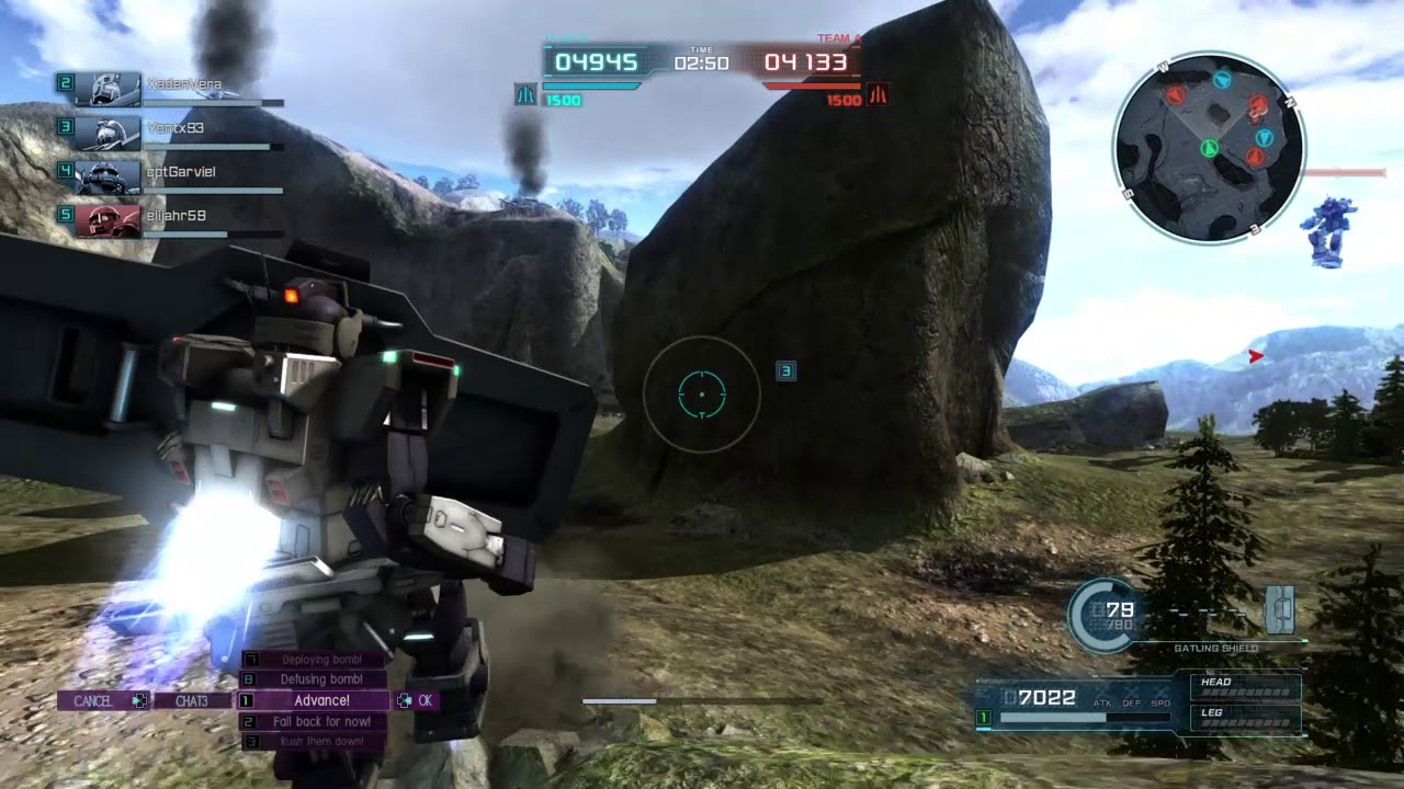 GM SWAT Custom in the Mountains: Gundam Battle Operation 2 - YouTube