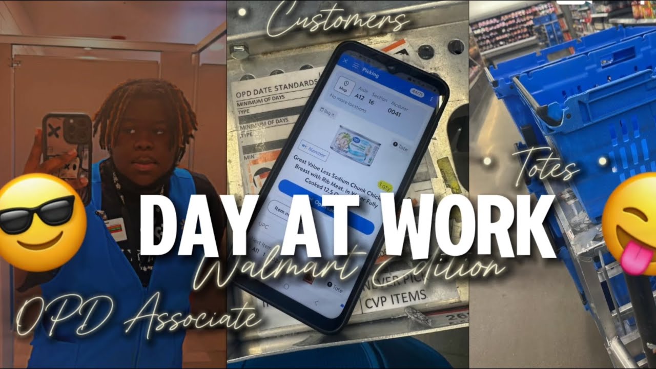 Spend The Day With Me At Work (Walmart OPD Associate) - YouTube