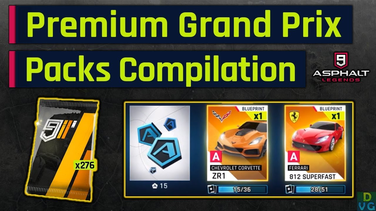 Asphalt 9 | 270+ Premium Grand Prix Packs Compilation - YouTube