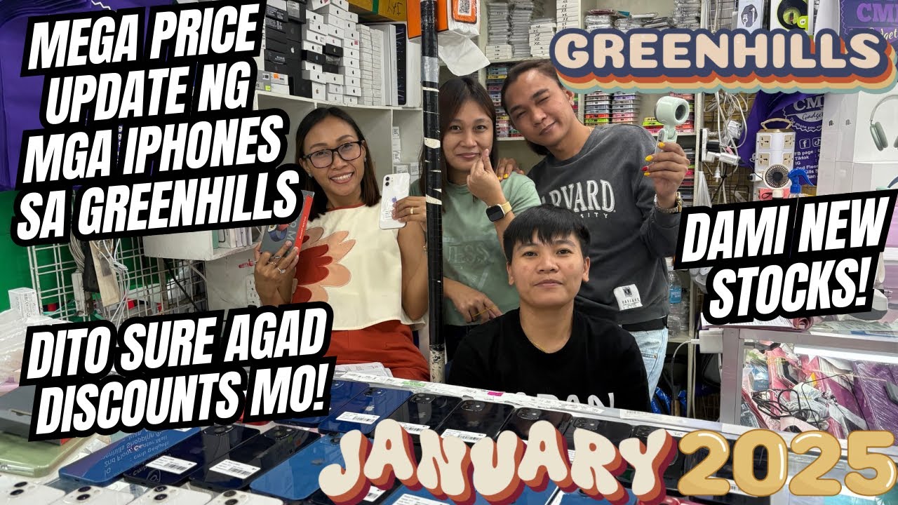 IPHONE PRICE UPDATE THIS JAN 2025 SA GREENHILLS! IPHONE 11,12,13,14,15 ...