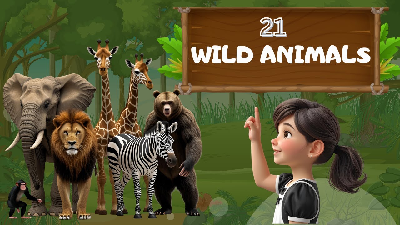 Explore the Wild! 21 wild Animals Around the World - YouTube