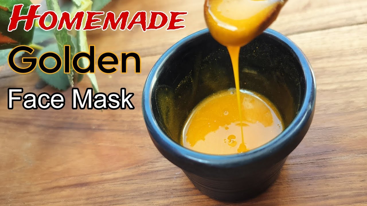 Homemade Golden Face Mask skin glowing fairness and remove Facial hair ...