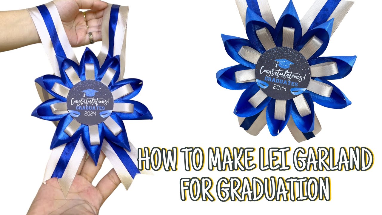 How to make Lei Garland |Graduation Garland Tutorial - YouTube