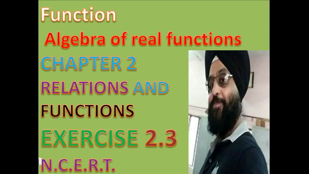 Exercise 23 Chapter 2 Relation And Function Class 11 Youtube 8651