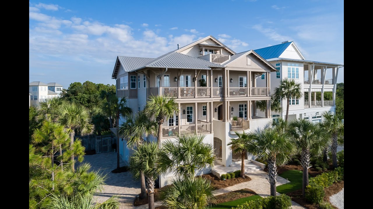 Santa Rosa Beach Florida Gulf View Home for Sale, 30 Gulf Dunes - YouTube