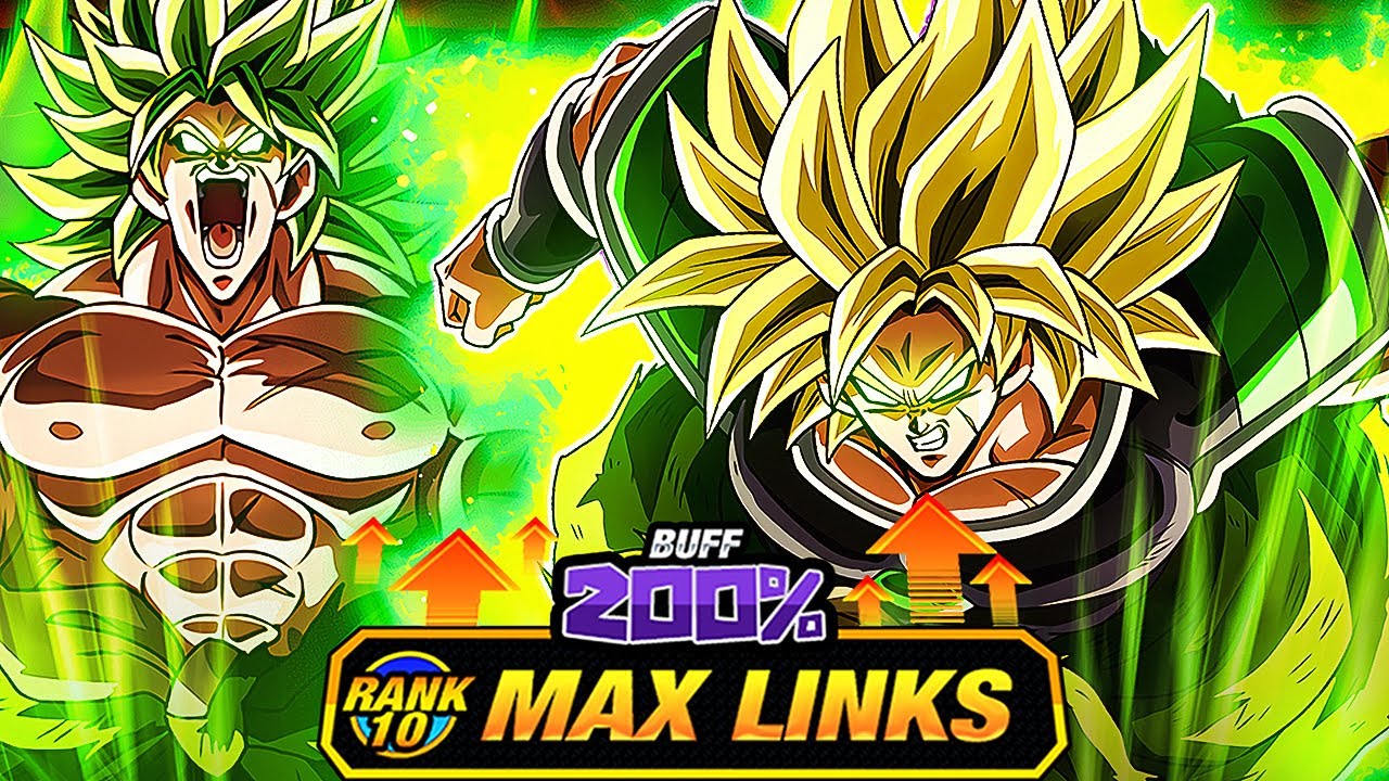 200% LEADER SKILL BUFF! LEVEL 10 LINKS 100% RAINBOW STAR PHY DBS BROLY ...
