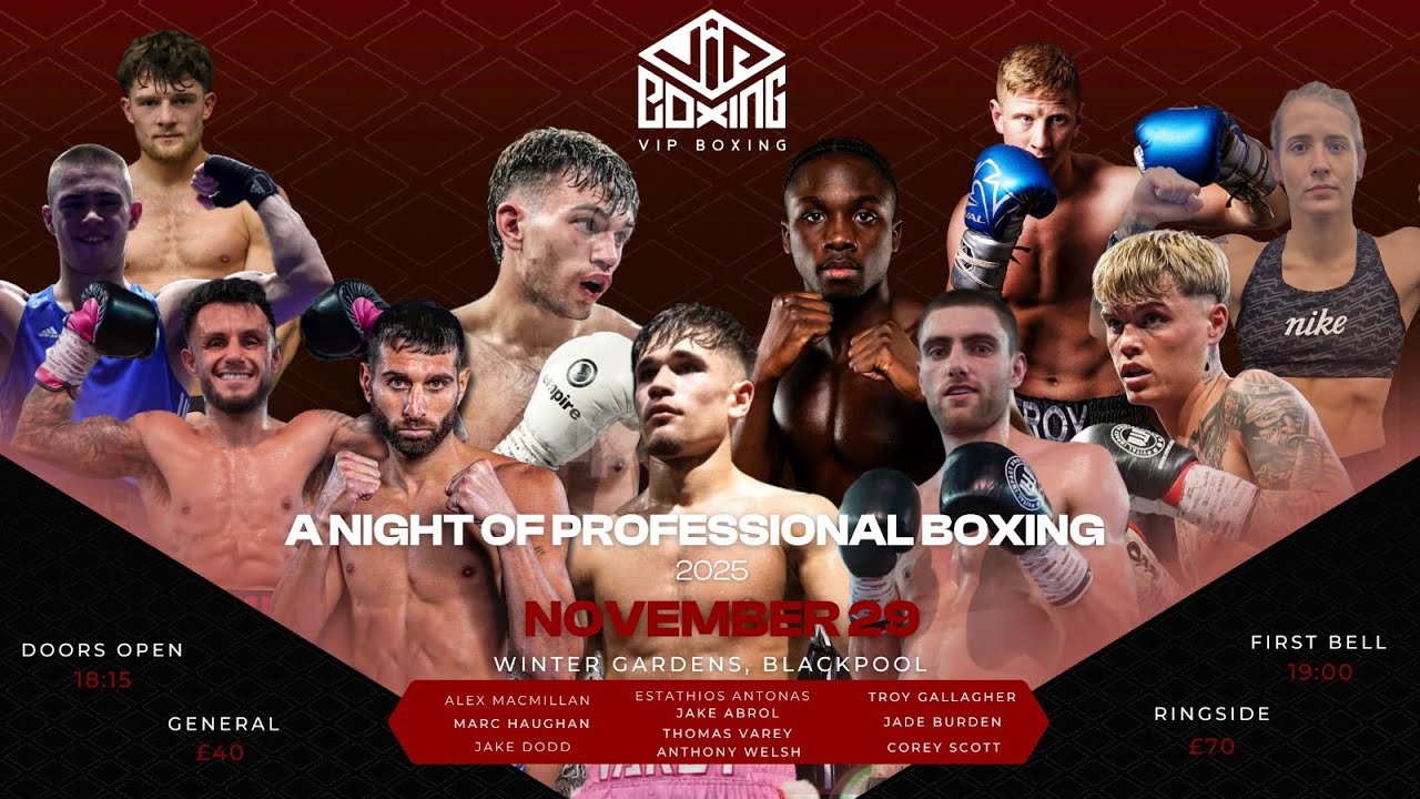 Live Championship boxing from Blackpool's Winter Gardens (29.11.25 ...