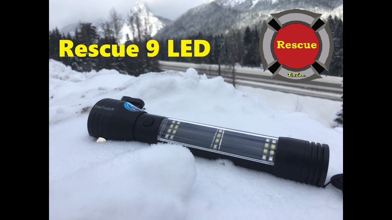 Rescue 9 Emergency flashlight - YouTube