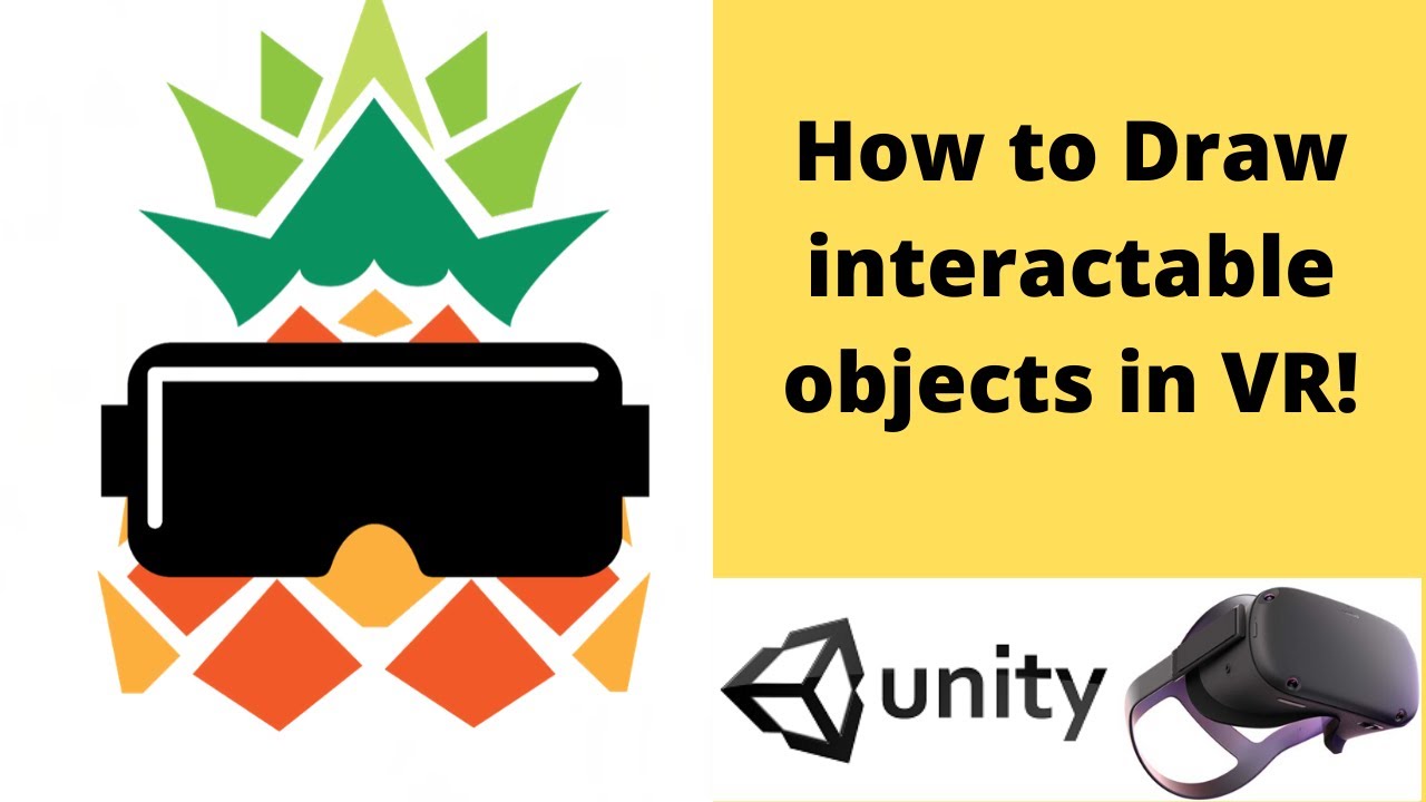 How To Draw Interactable Objects In Vr Using Unity Oculus Quest And All Other Headsets Youtube