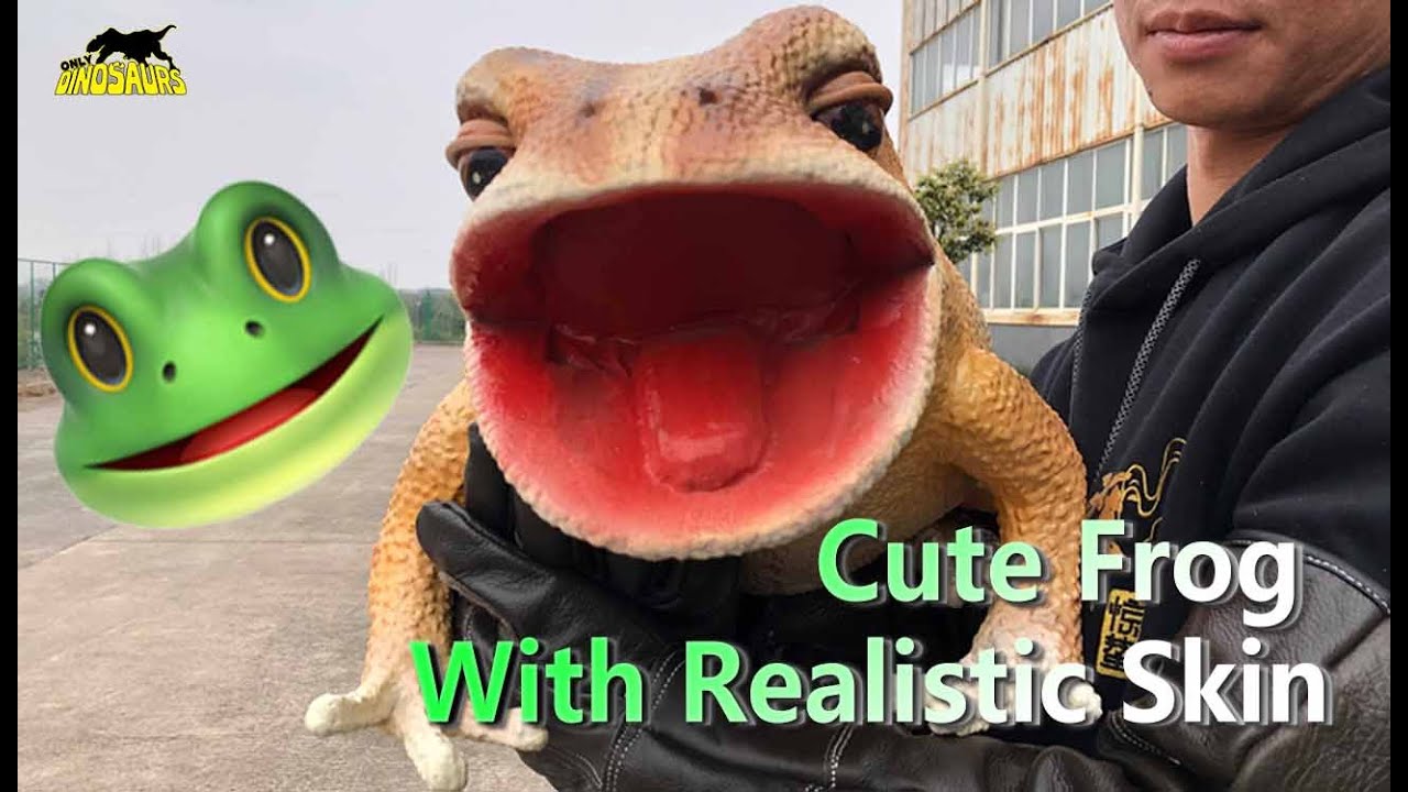 Cute Frog Puppet With Realistic Skin | Animal Puppet - YouTube