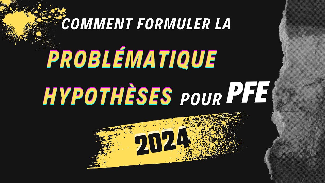 comment formuler la problématique de recherche , les hypothèses _ sous/Questions - YouTube