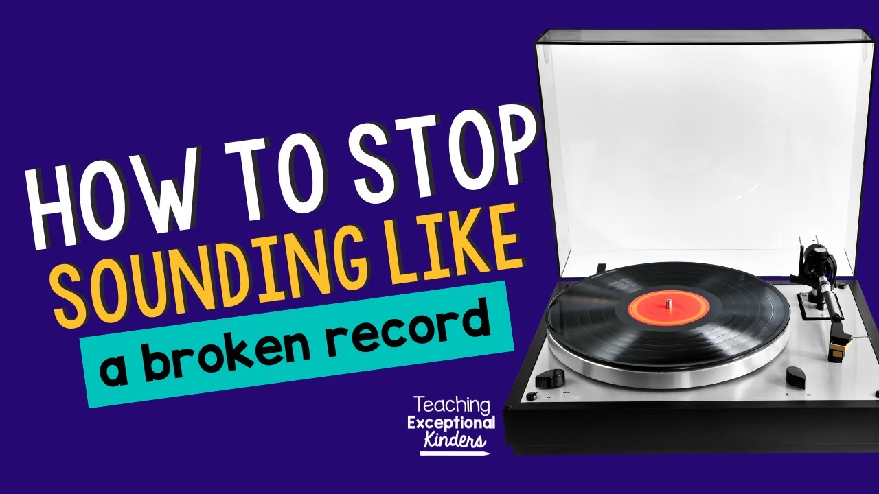 How to Stop Repeating Yourself All Day Long in Kindergarten: The ...