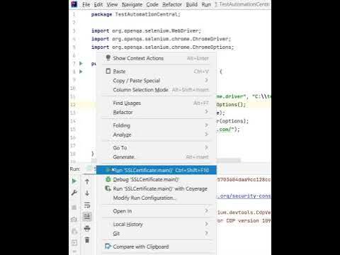 How to Handle SSL Certificates in Selenium WebDriver for Chrome ...