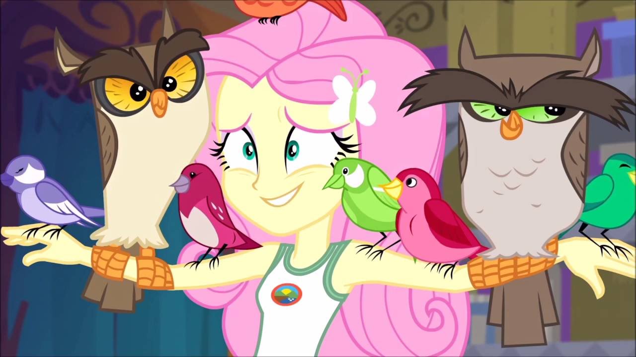Fluttershy can talk to birds - YouTube