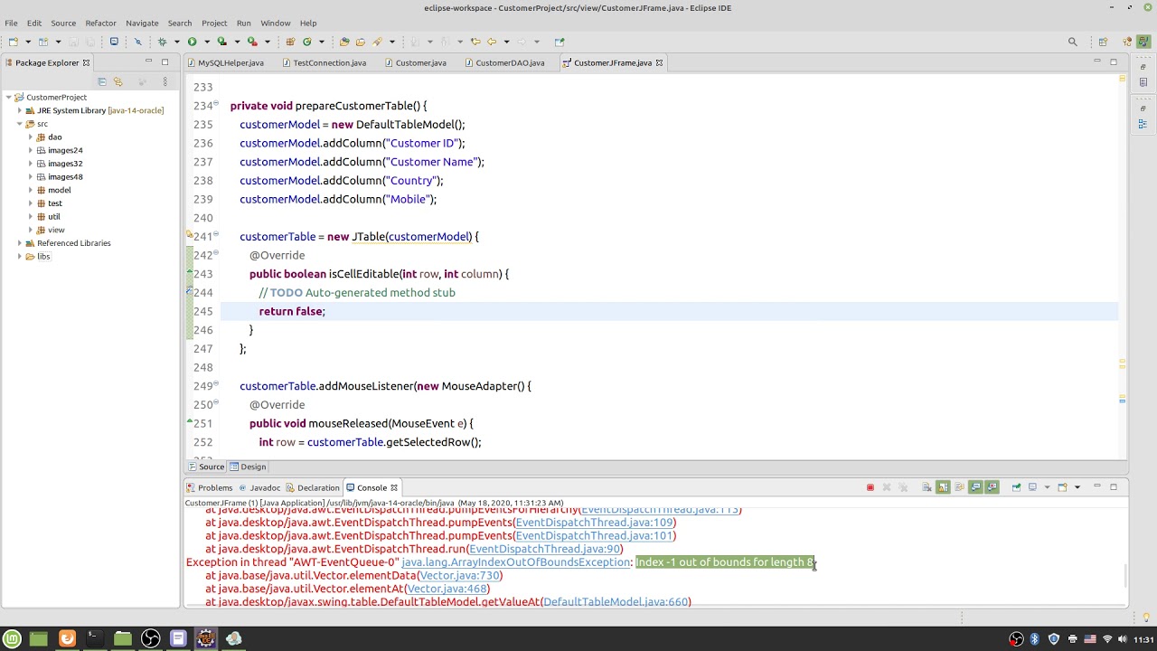 Java Swing Desktop App With Crud Operations Using Mysql Images