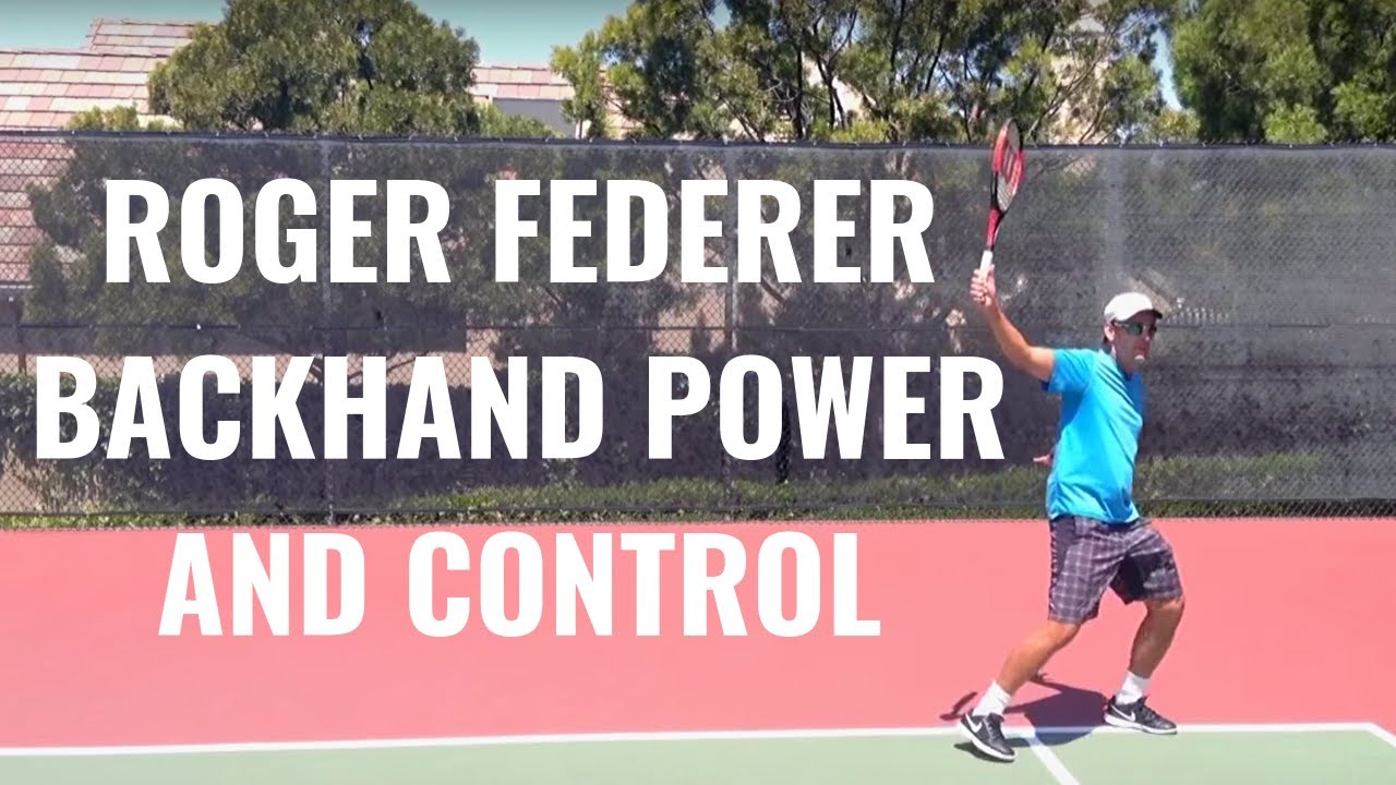 Roger Federer Backhand Technique Continued - YouTube