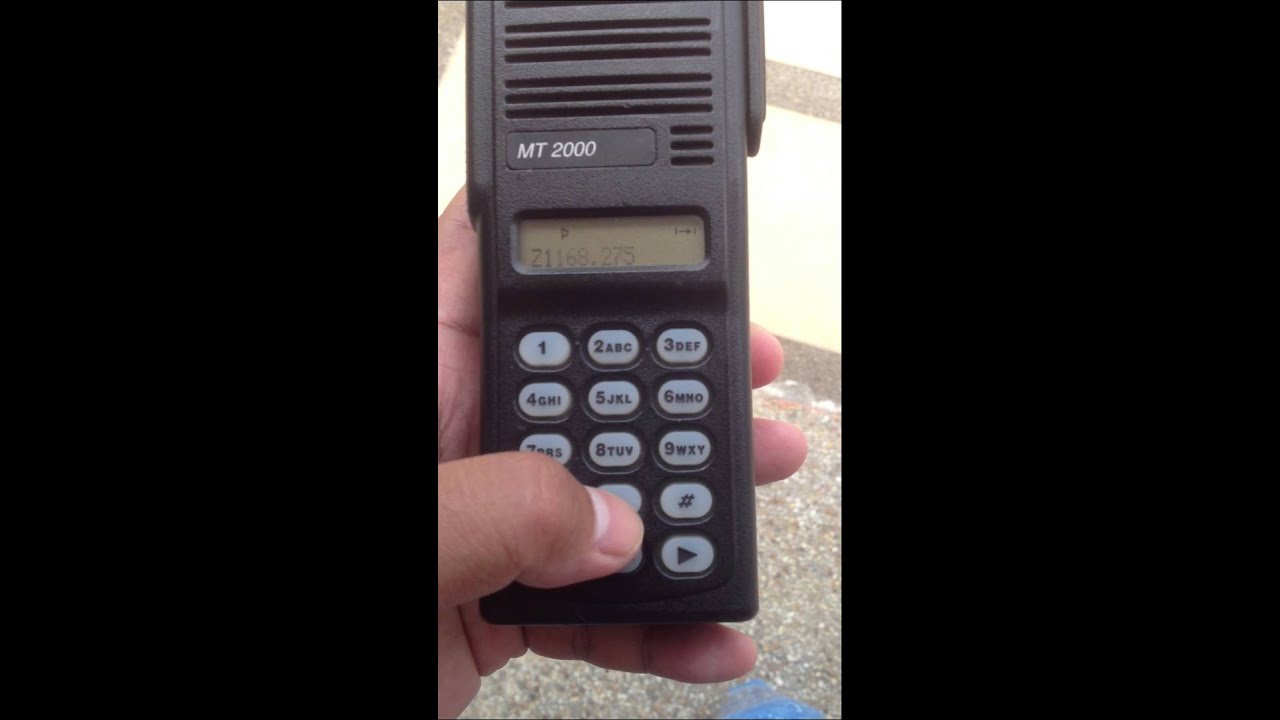 MOTOROLA MT2000 แนะนำการใช้งานเบี้องต้นครับ - YouTube