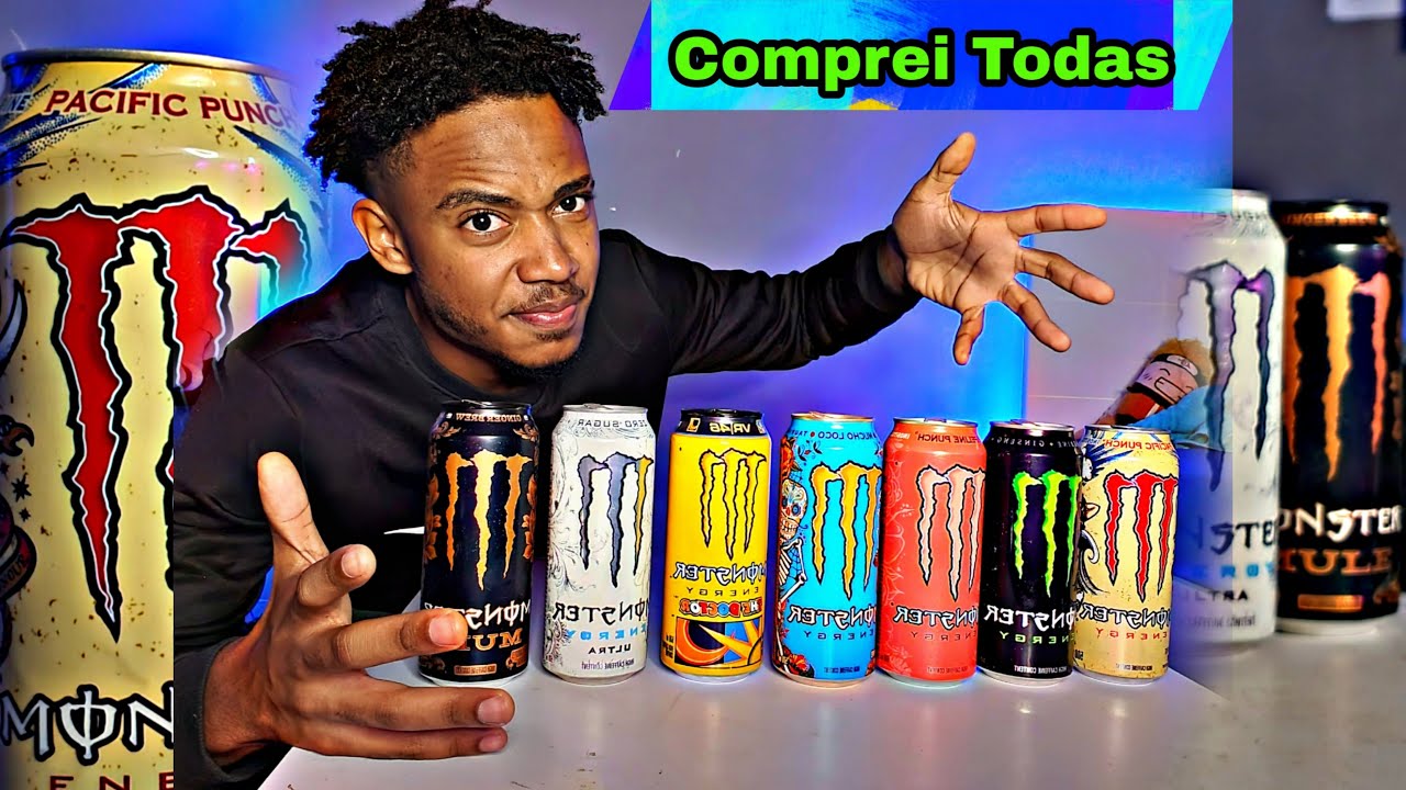 Provando todas as Monster Energy vendidas em Angola !!! - YouTube