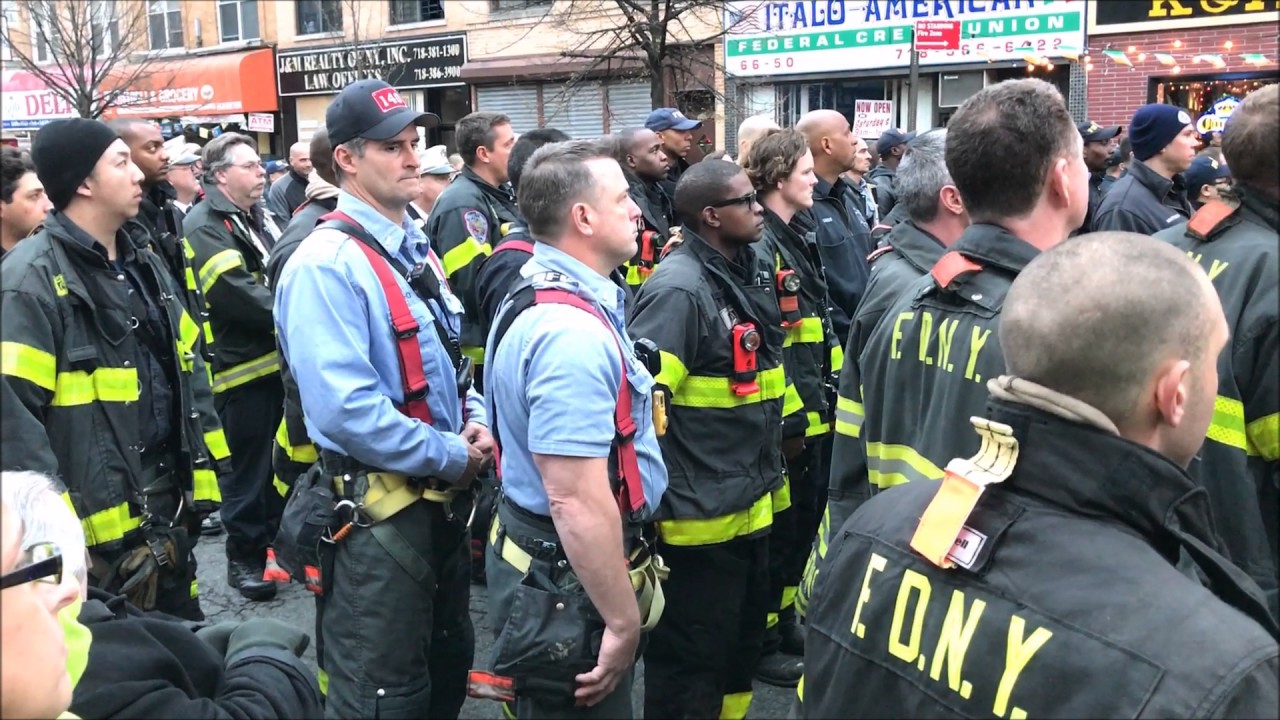 FDNY'S BUNTING CEREMONY & NEWS CONFERENCE FOR FIREFIGHTER WILLIAM ...