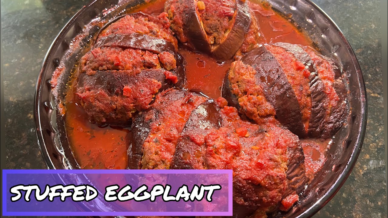 SUPER DELICIOUS STUFFED EGGPLANT BAKED AUBERGINE /BRINJAL/BAIGAN ...