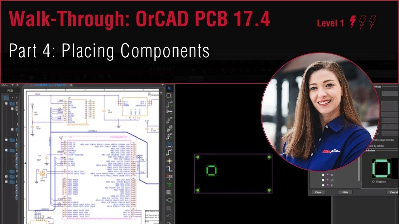 How to Place Components in OrCAD PCB Editor 17.4 - YouTube