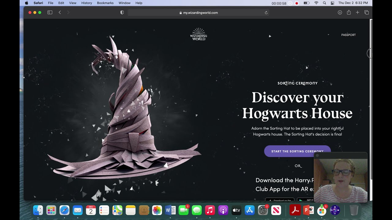 Wizarding World (Pottermore) Hogwarts Sorting Quiz - YouTube