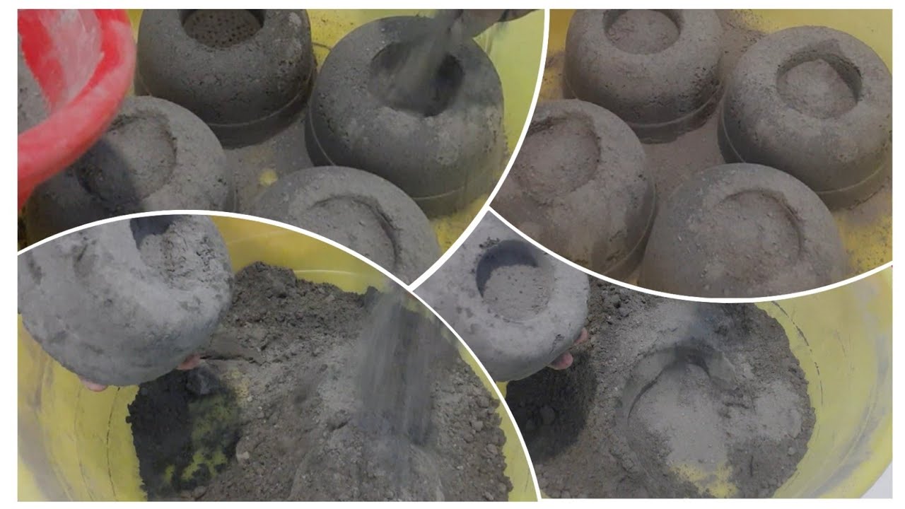 pure cement damp bowls filled with pure cement | dusting with pure ...