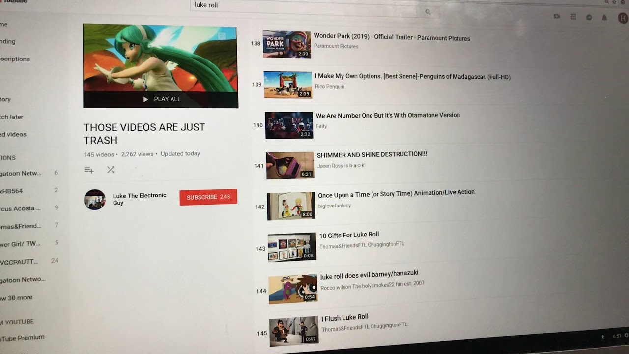 Look What Luke Roll Did - YouTube