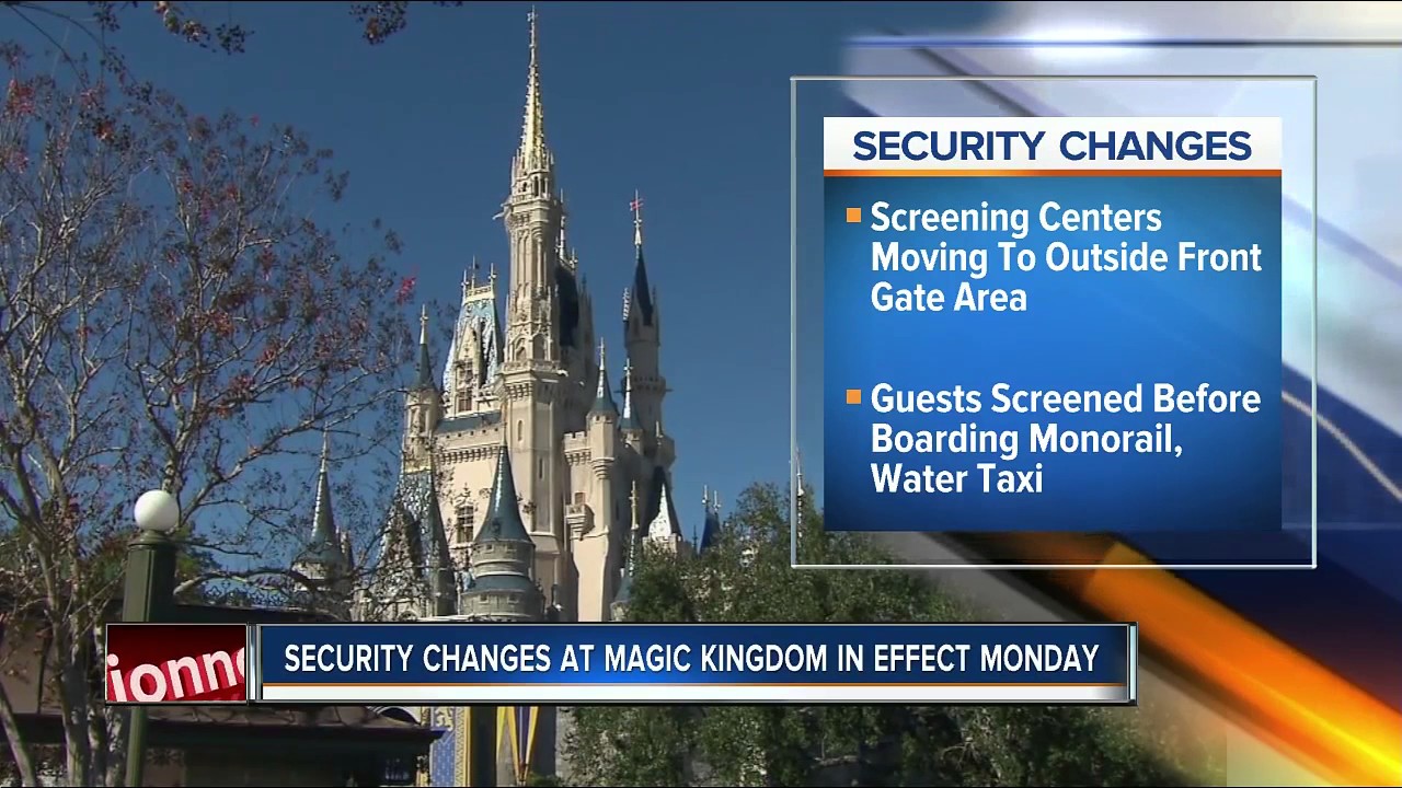 Security changes at Magic Kingdom in effect Monday - YouTube