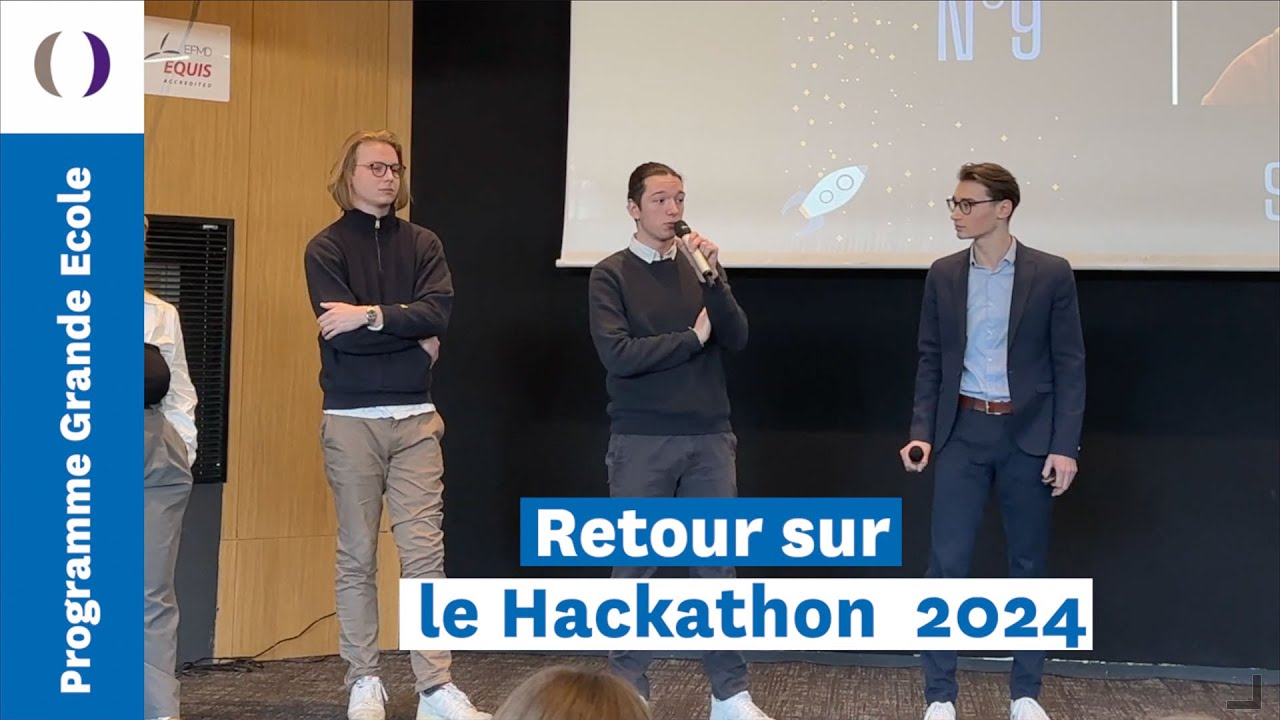 Retour sur le Hackathon du Programme Grande Ecole 2024 - YouTube