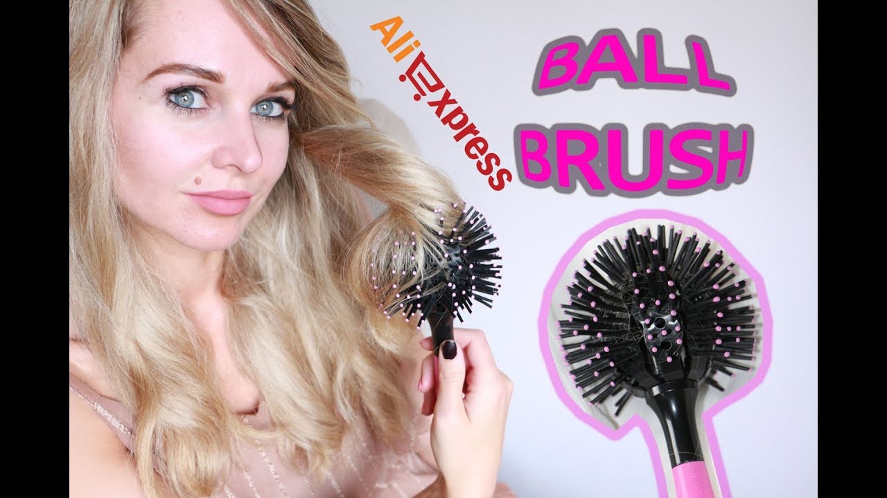 Beach wave hair tutorial - with the ball brush! - YouTube