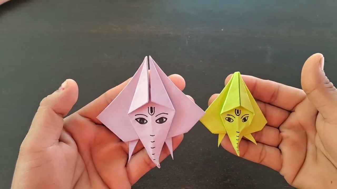 How To Make Ganesh With Paper / Diy / Origami Ganesh / Paper Ganesh ...