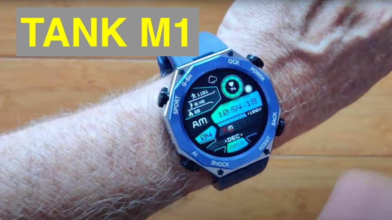 ROGBID TANK M1 BT Calling 5ATM Waterproof Octagonal Shaped Rugged ...