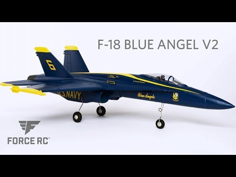 Force RC F-18 Blue Angel V2 PNP, 64mm EDF - YouTube