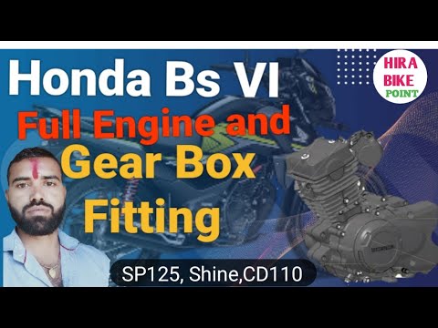 Honda SP125 Bs VI full engine fitting ! honda shine bs6 engine fitting ...