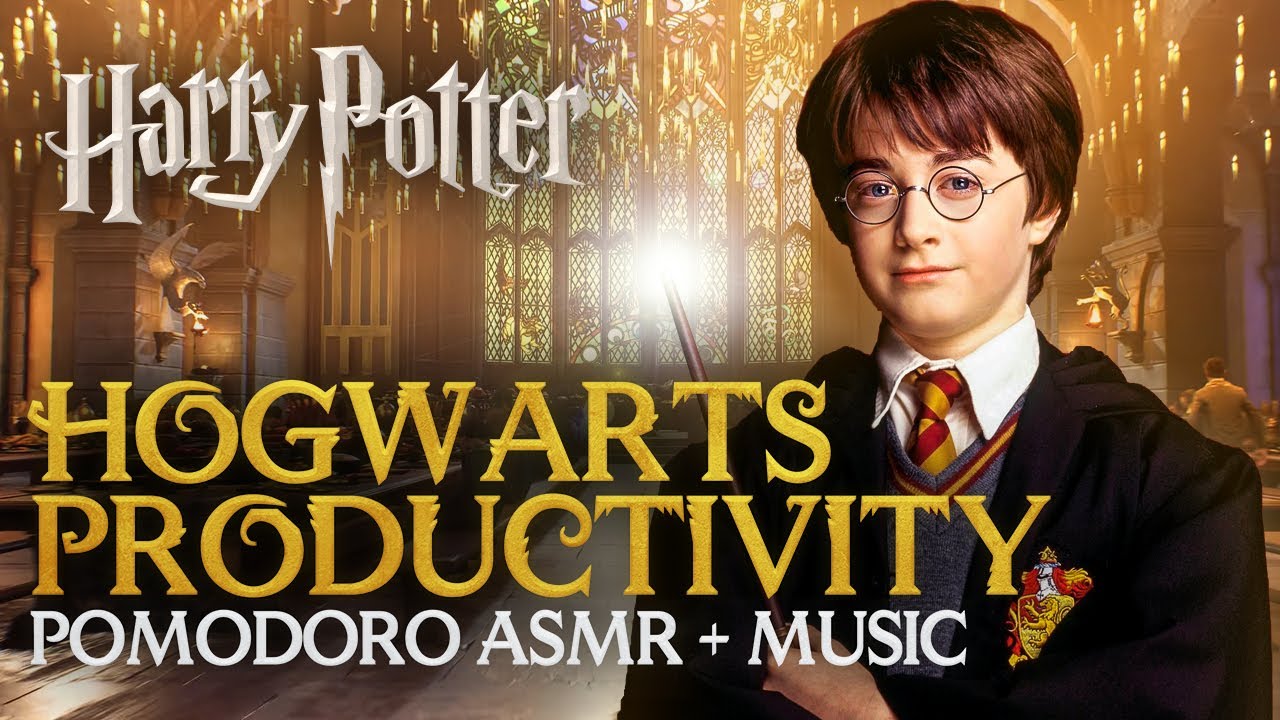 Harry Potter STUDY SESSION: STAY FOCUSED Pomodoro + ASMR + Music ...