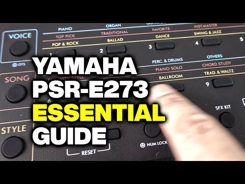 How to Use Your Yamaha PSR-E273 (YPT-270) with Rhythm Accompaniment