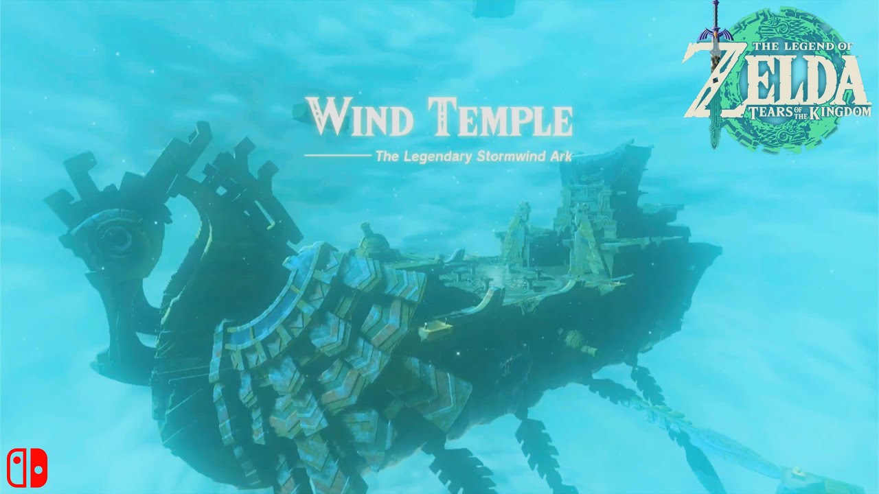 Legend Zelda Tears of the Kingdom - Huge Ship! Wind Temple Hebra ...