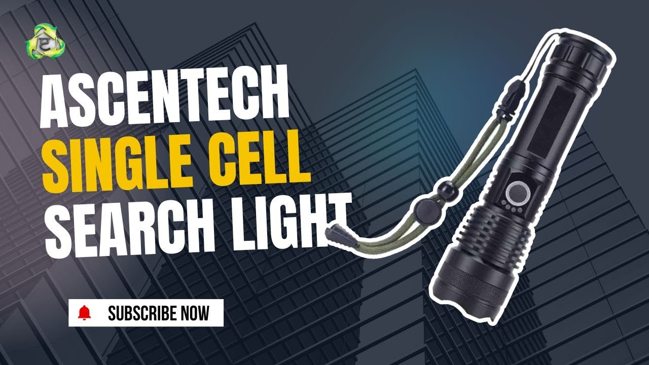 Ascentech Single Cell Search Light | LED Light | Ascentech Light | Torch Light #torchlight # ...