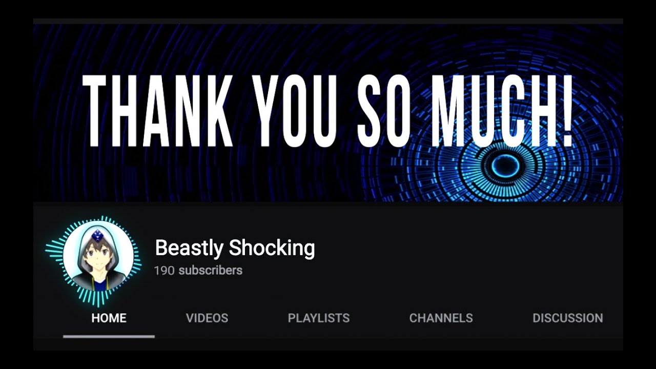 THANK YOU FOR 190 SUBSCRIBERS! - YouTube