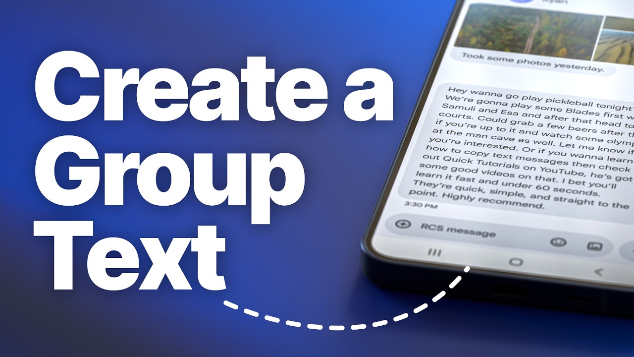 How To Create a Group Text on Android (RCS & MMS Explained) - YouTube